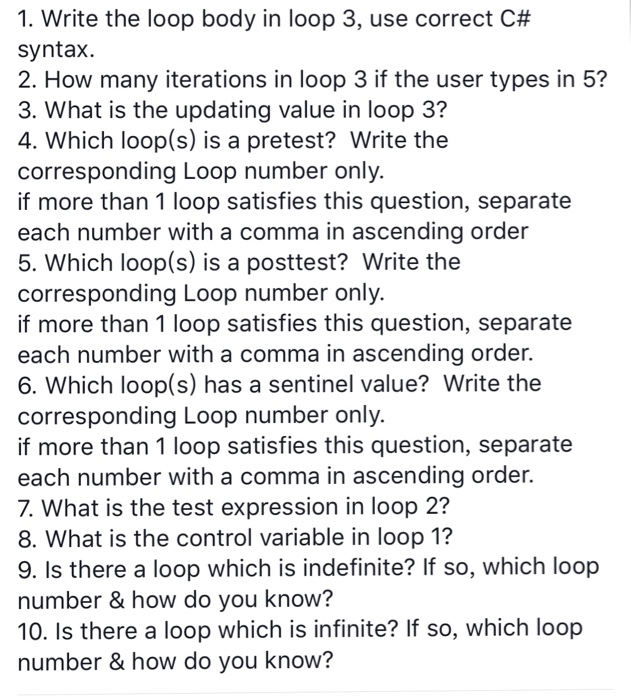 Solved Loop1 | Chegg.com