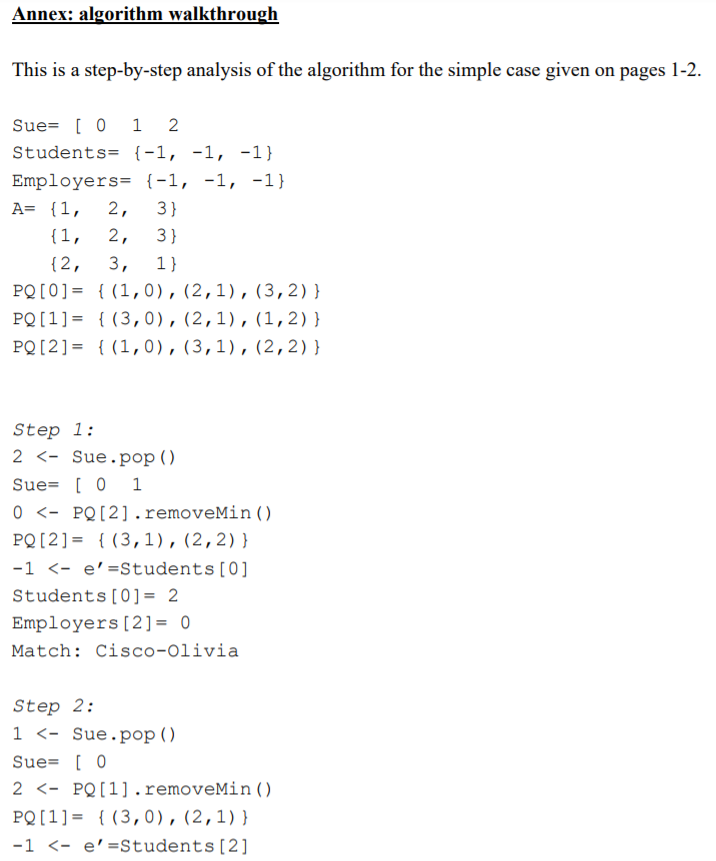 The Stable Matching problem Problem Description This | Chegg.com