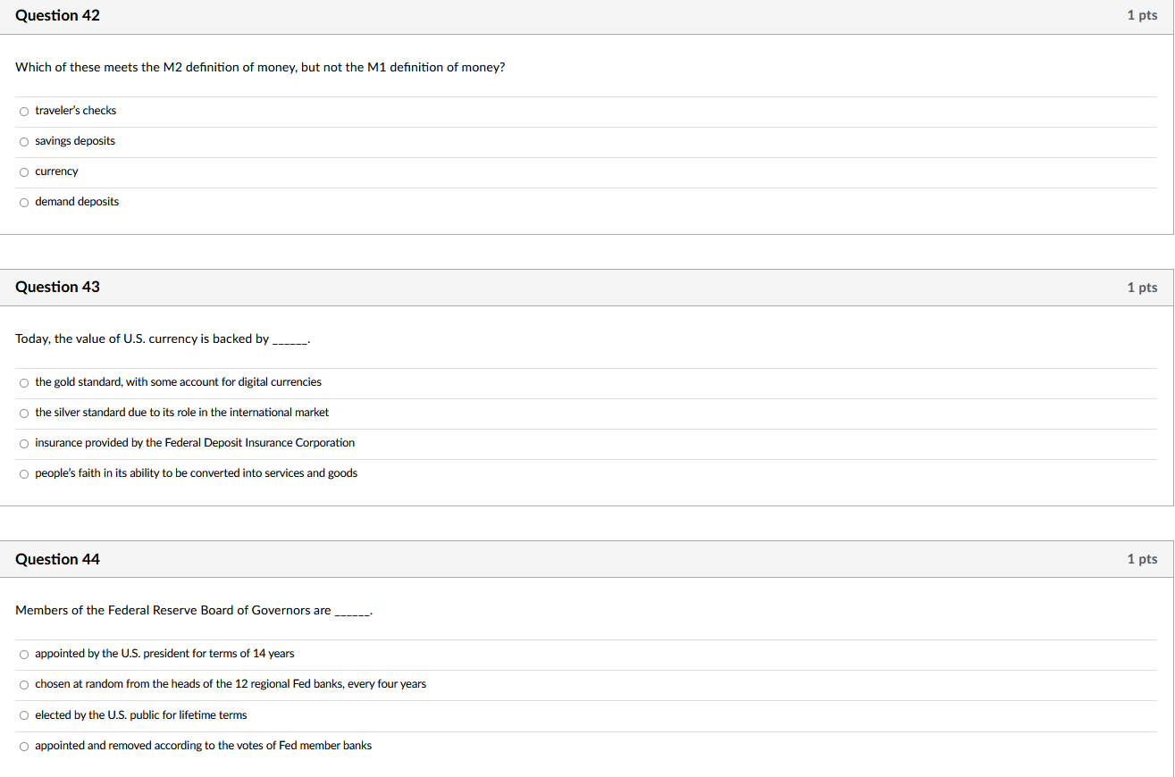 Solved Question 42 Which of these meets the M2 definition of | Chegg.com