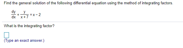 Solved Find the general solution of the following | Chegg.com
