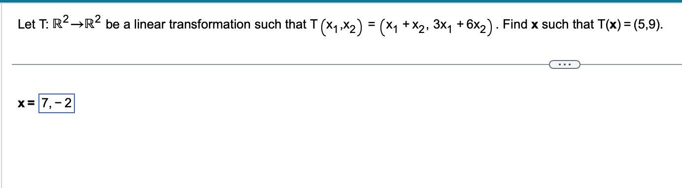 Solved Let T:R2→R2 be a linear transformation such that | Chegg.com