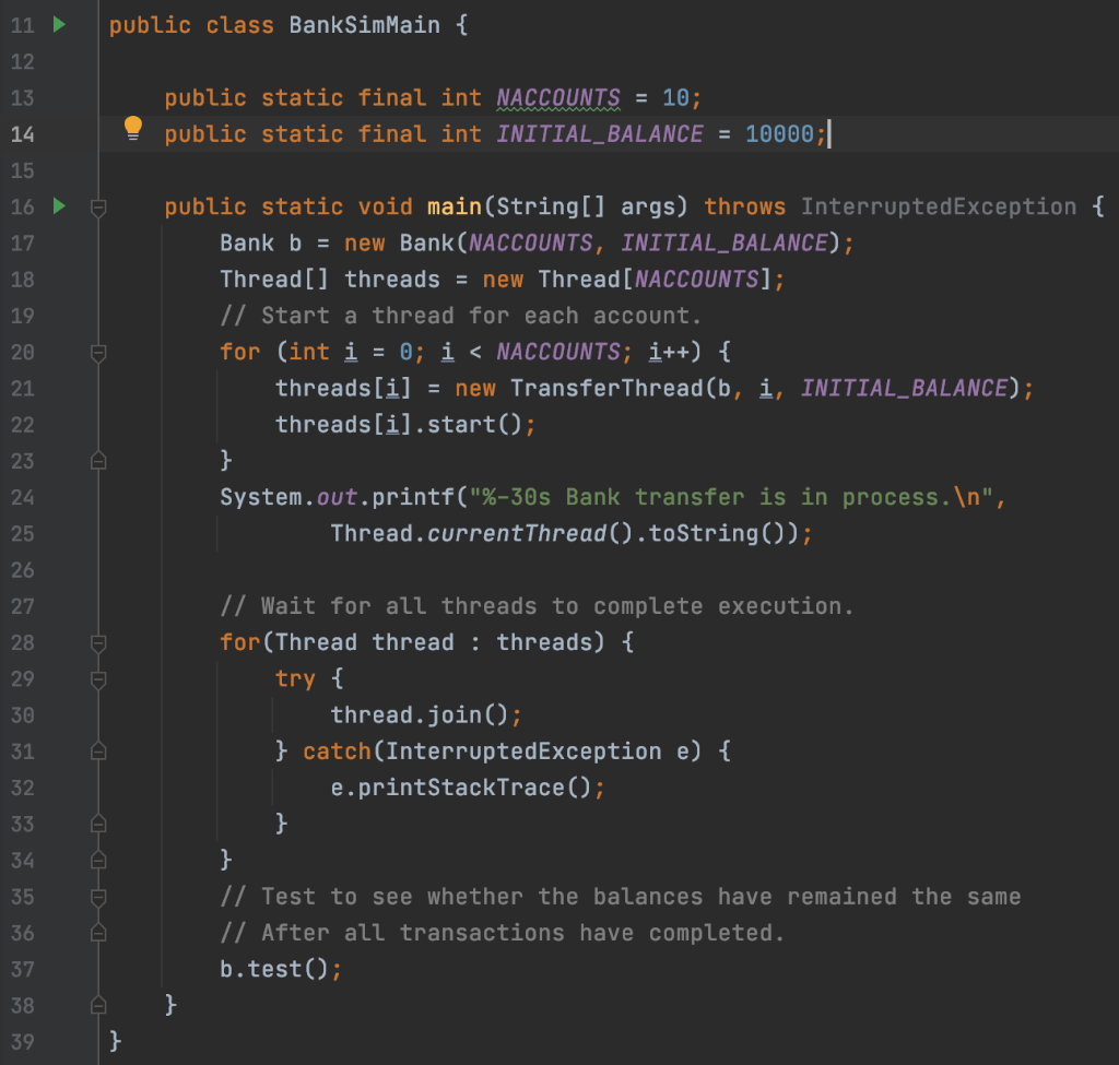 Solved 10 11 public class Account { private volatile int | Chegg.com