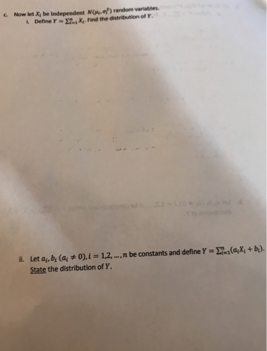 Solved 8. Let Xi be iid N(, σ2) random variables. a. Define | Chegg.com