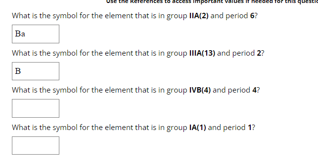 Solved What is the symbol for the element that is in group | Chegg.com