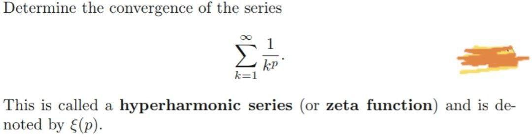 Solved Determine the convergence of the series ~ kp k=1 This | Chegg.com