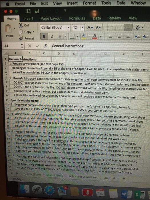 Solved Excel File Edit View Insert Format Tools Data Window