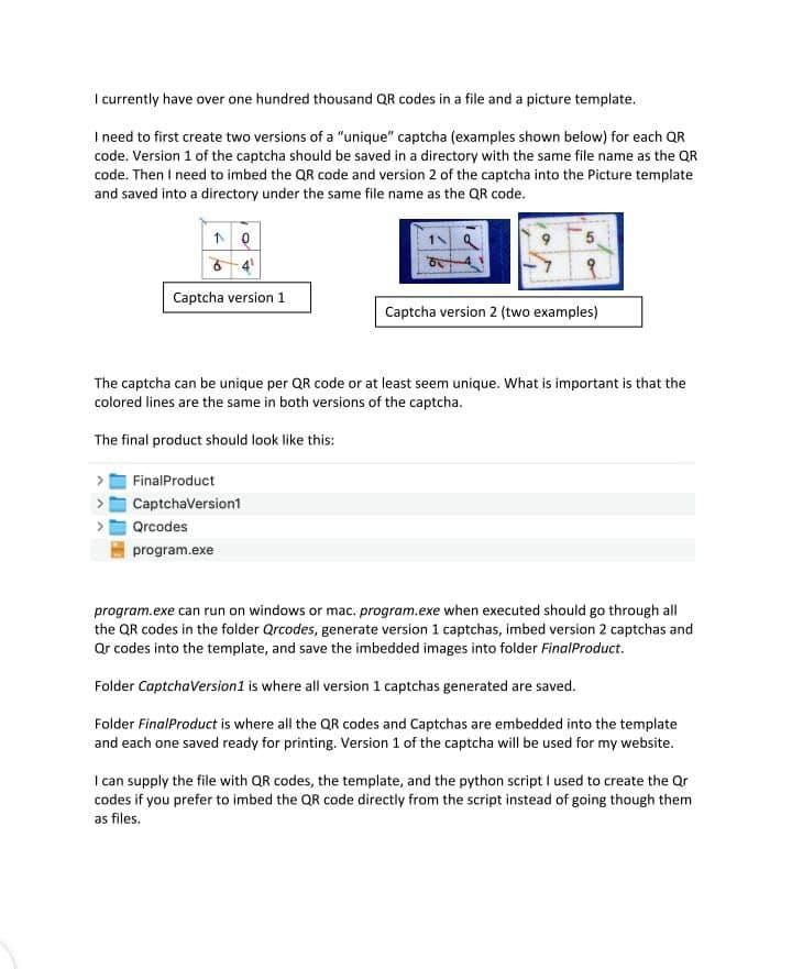 I currently have over one hundred thousand QR codes | Chegg.com