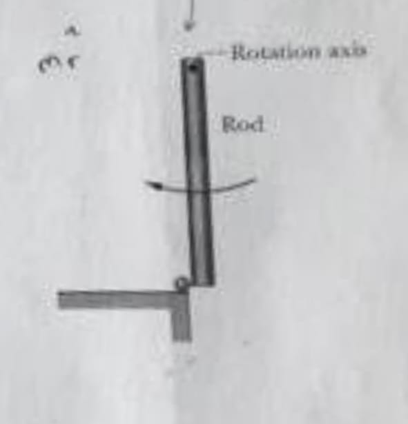 Solved A uniform rod of length L 0.6 ﻿m and mass m 1.0 ﻿kg | Chegg.com
