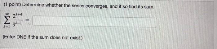 Solved (1 point Consider the series nn+5) Determine whether | Chegg.com