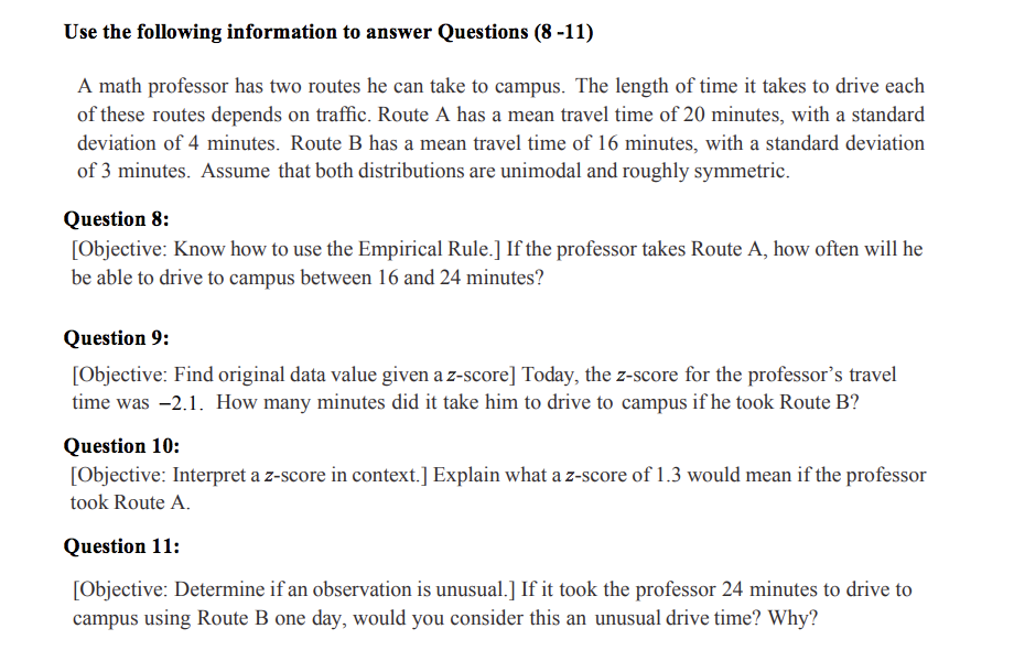 Solved Use the following information to answer Questions | Chegg.com