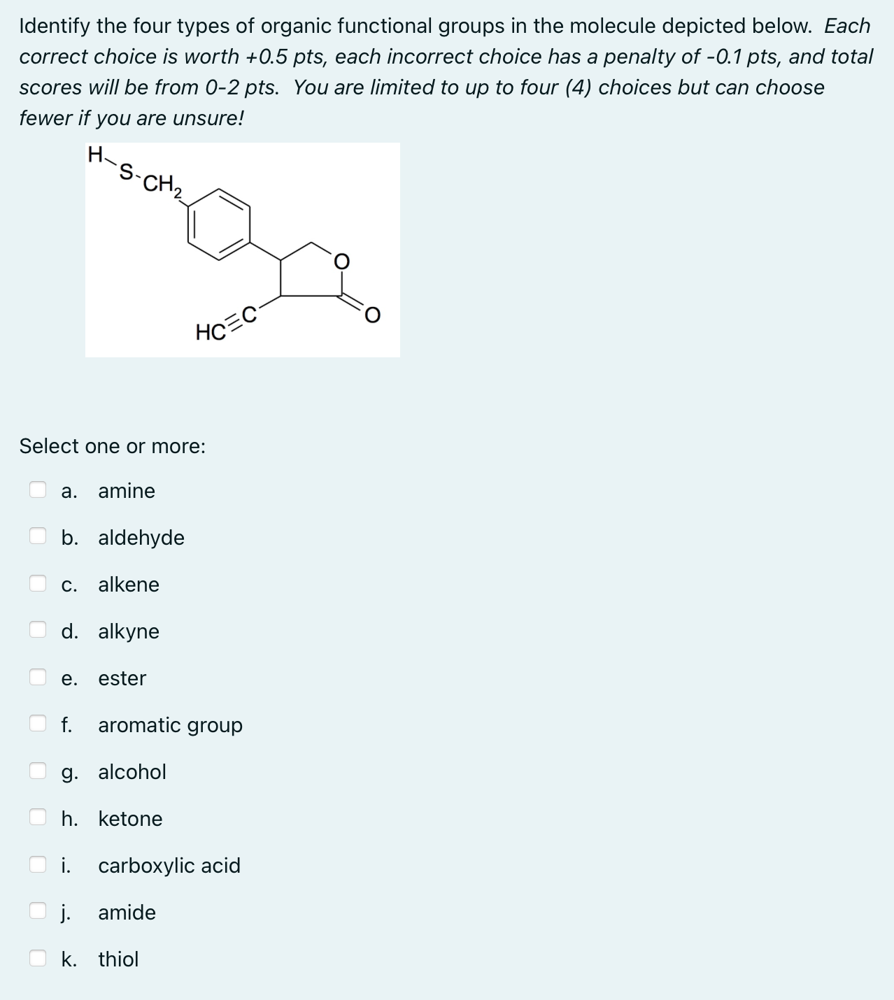Solved Identify the four types of organic functional groups | Chegg.com