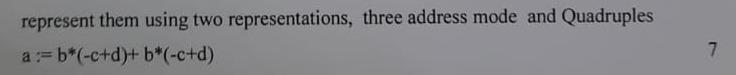 Solved represent them using two representations, three | Chegg.com