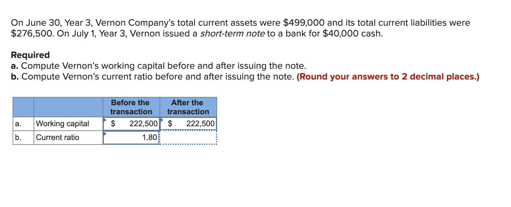 Solved On June 30 Year 3 Vernon Company s Total Current Chegg