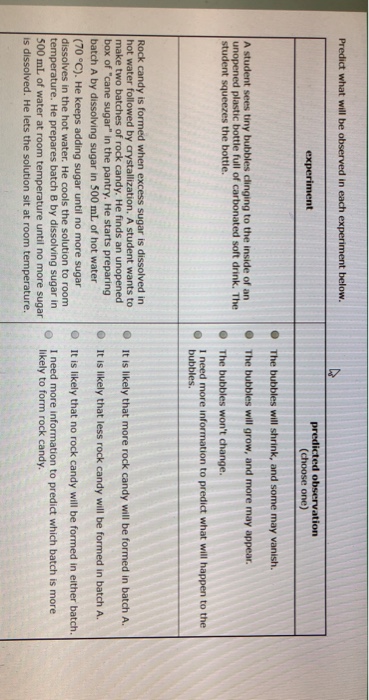 Solved Predict what will be observed in each experiment | Chegg.com Solved Predict what will be observed in each experiment | Chegg.com