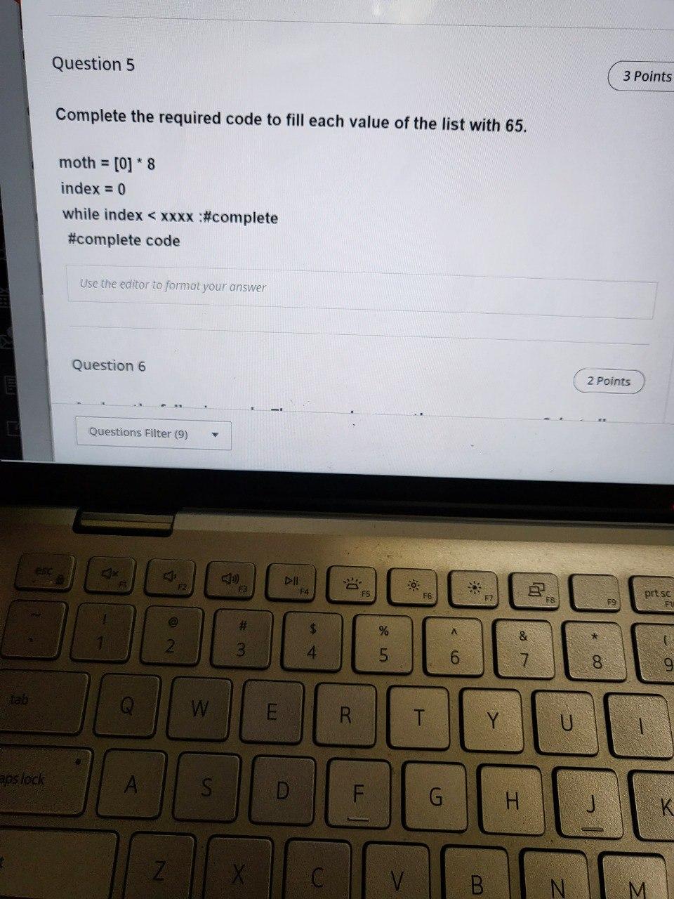 Solved Complete the required code to fill each value of the | Chegg.com