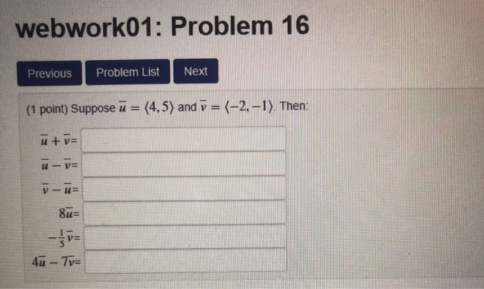 Solved Webwork01 Problem 16 Previous Problem Listnext 1 5917