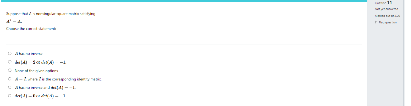 Solved Suppose that A is nonsingular square matrix | Chegg.com