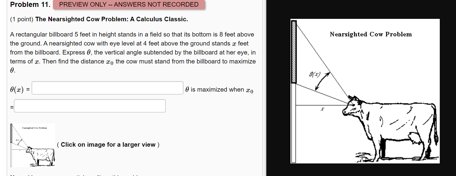 Solved Problem 11. PREVIEW ONLY -- ANSWERS NOT RECORDED (1 | Chegg.com