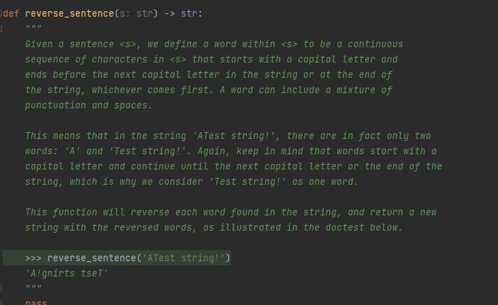 Solved Def Reversesentences Str Str Given A Sentence 