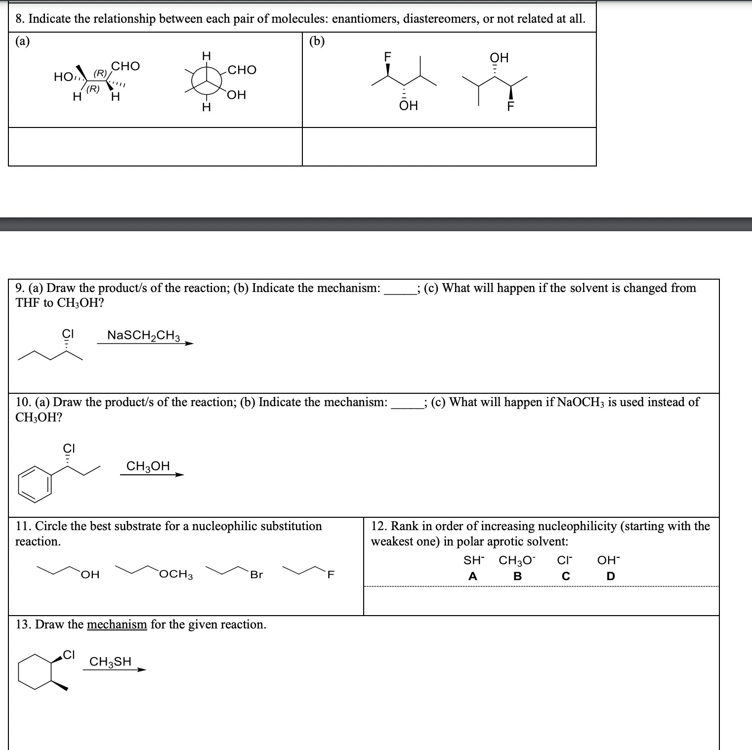 Solved 1. Give the IUPAC name of the molecule:9. (a) Draw | Chegg.com