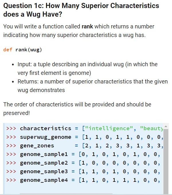 Solved Question 1c: How Many Superior Characteristics does a | Chegg.com
