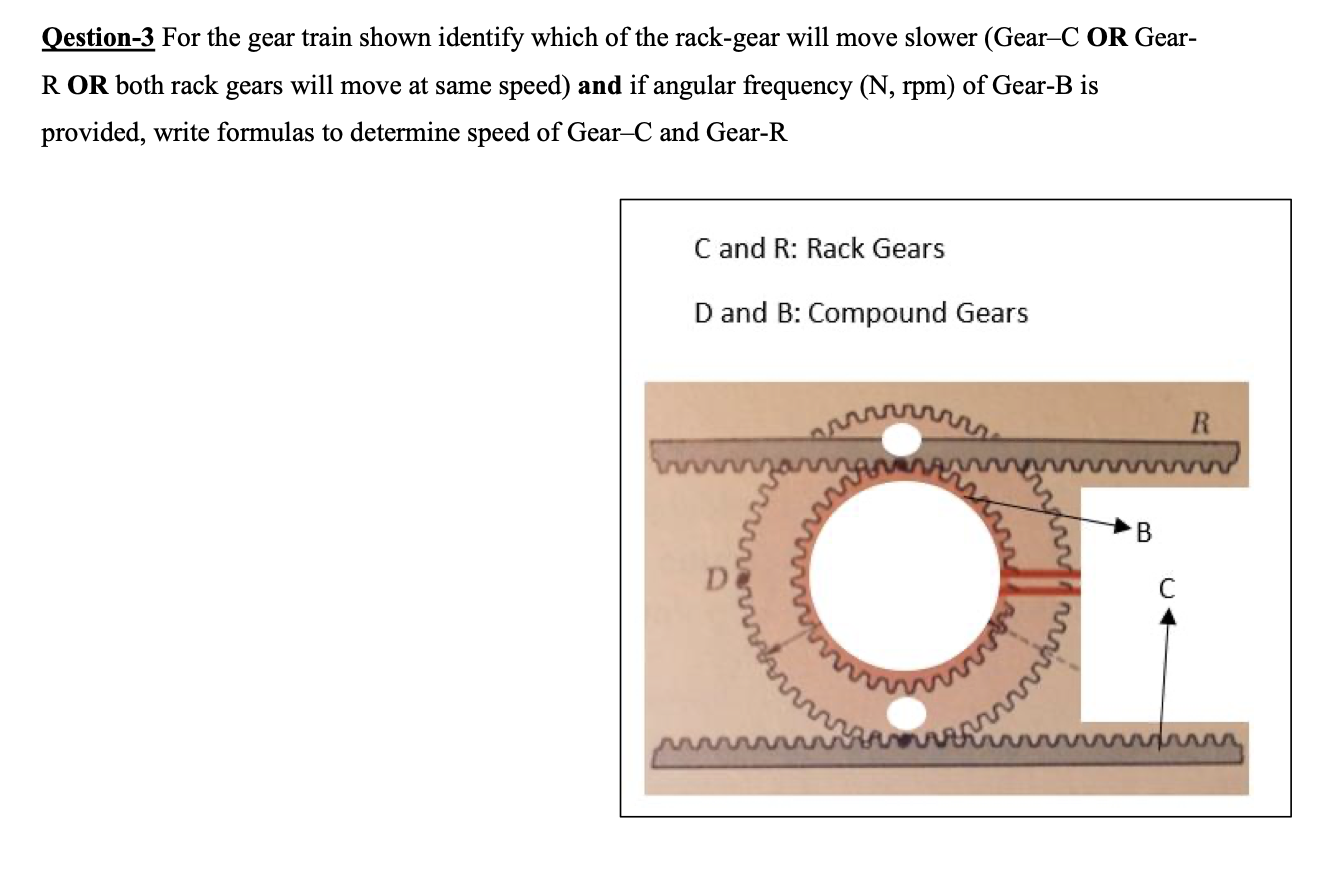 Solved For the gear train shown identify which of the | Chegg.com