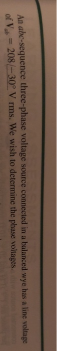 Solved An abc-sequence three-phase voltage source connected | Chegg.com