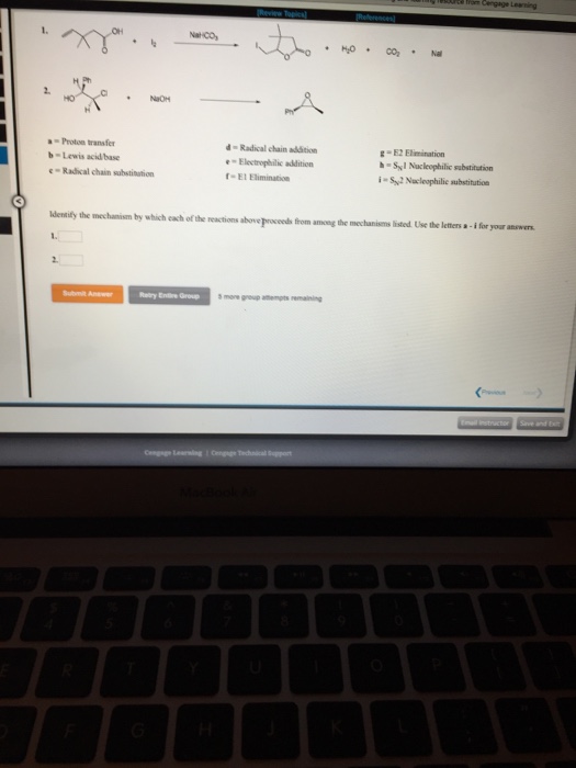 Solved 1. NaOH Proton transfer b Lewis acid base e Radical | Chegg.com