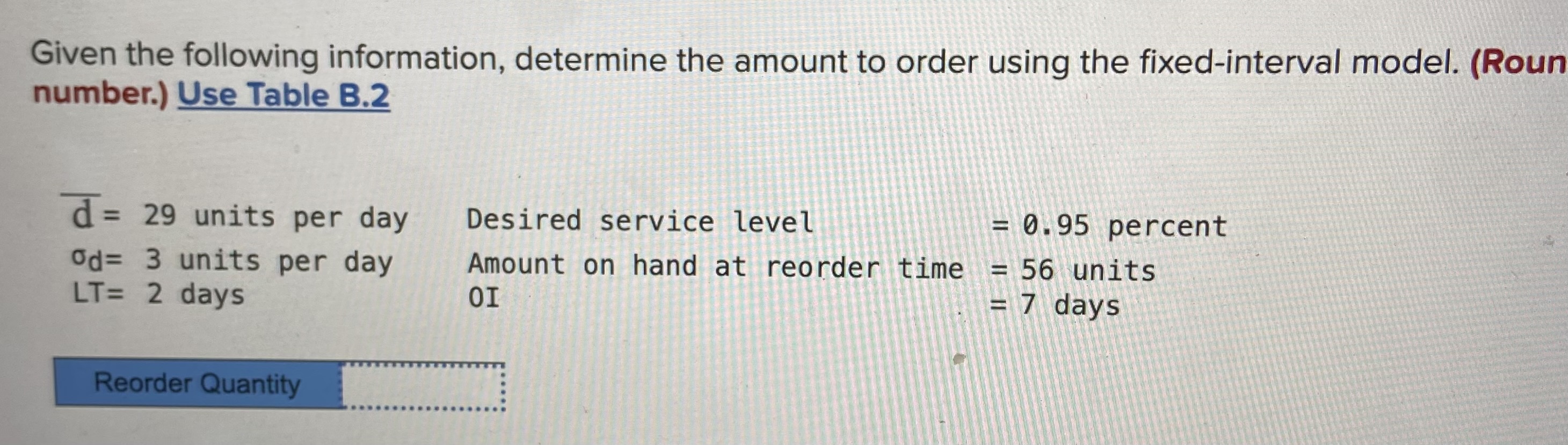 Solved Given the following information, determine the amount | Chegg.com