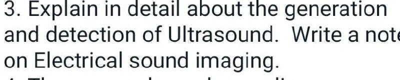 Solved 3. Explain in detail about the generation and | Chegg.com