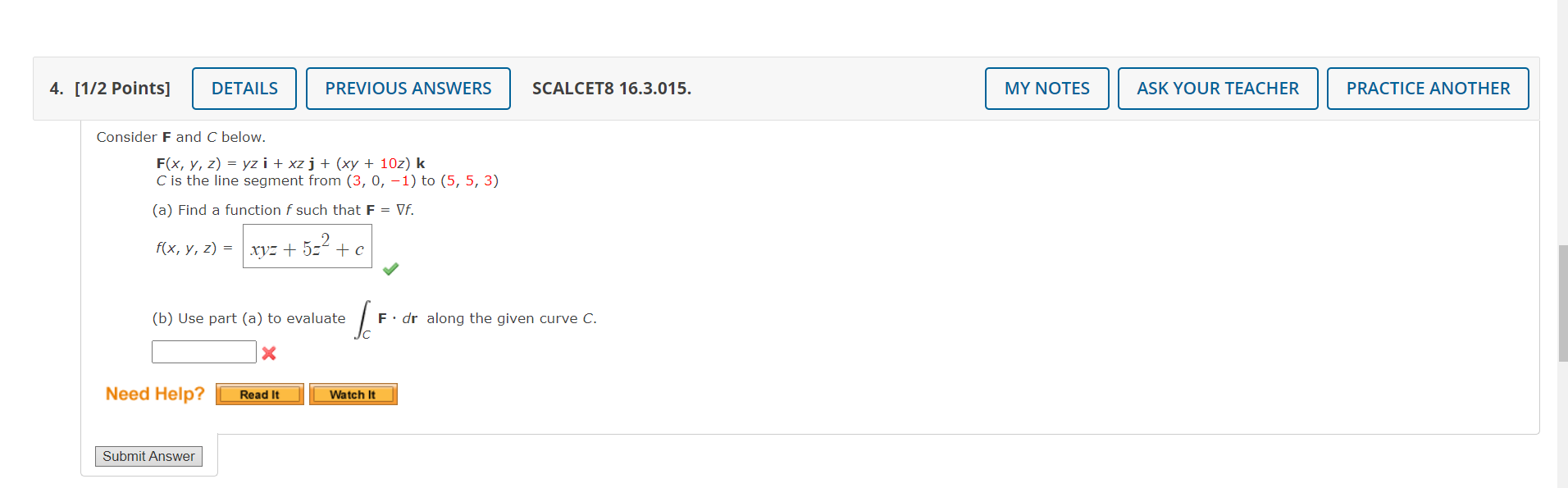 Solved 4. [1/2 Points] DETAILS PREVIOUS ANSWERS SCALCET8 | Chegg.com