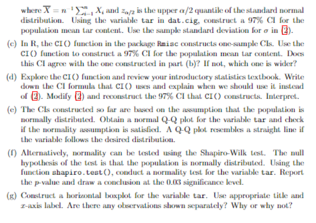 Solved 3 Find The Dataset Cigarettes Txt In The Datasets