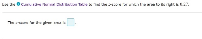 Solved Cumulative Normal Distribution Table to find the | Chegg.com