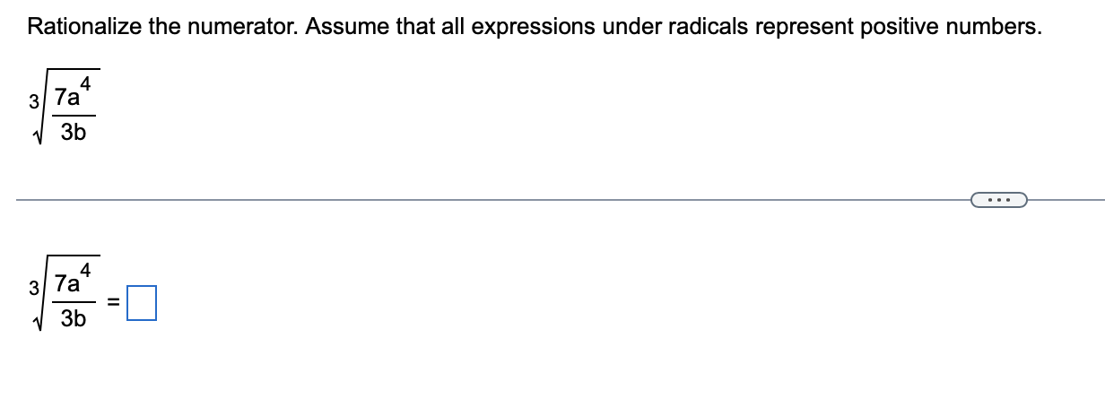 Solved Rationalize the numerator. Assume that all | Chegg.com