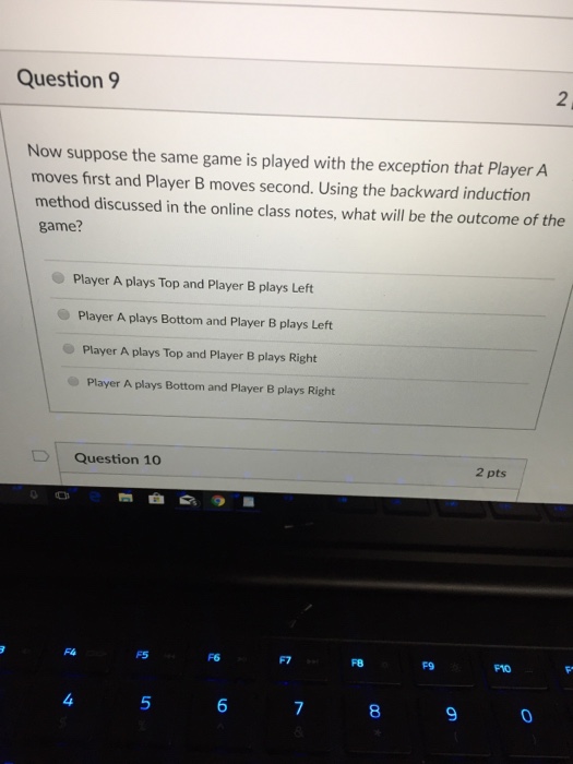 Solved Question 2 Suppose that two players are playing the | Chegg.com