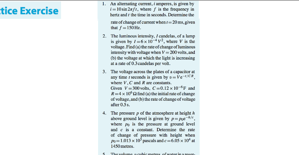 Solved 1. An alternating current, i amperes, is given by | Chegg.com