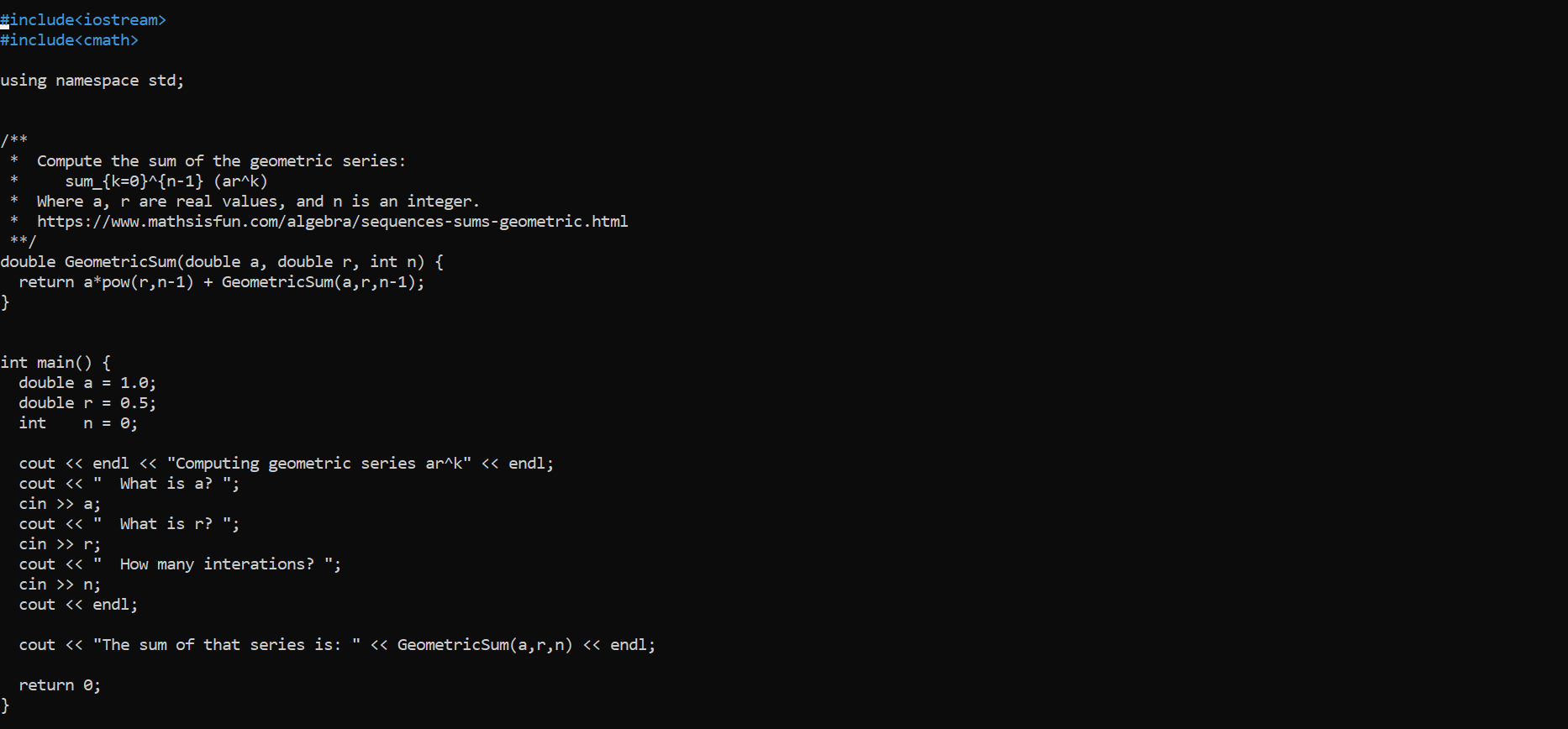 Solved That program contains a significant bug (compile and | Chegg.com