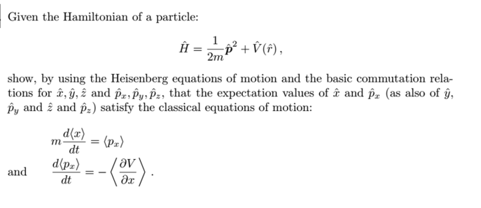 Solved Given the Hamiltonian of a particle: | Chegg.com