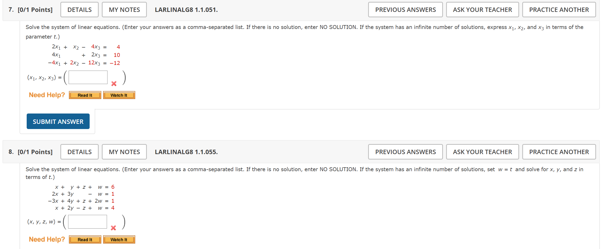 parameter t.Need Help?[01 | Chegg.com