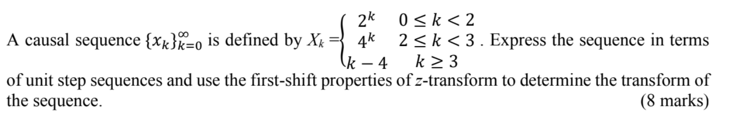 Solved 2k 0 3 of unit step sequences and use the | Chegg.com