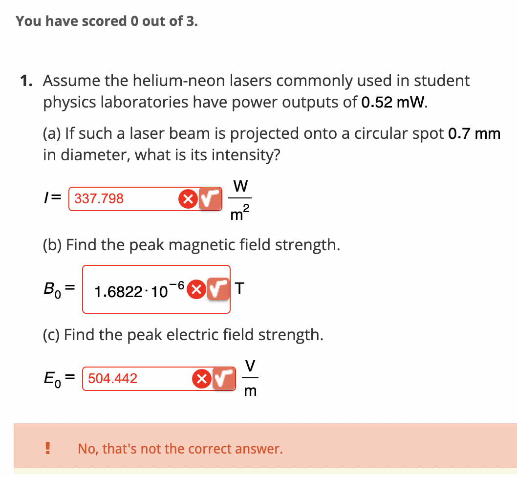 Solved You have scored 0 out of 3 . 1. Assume the | Chegg.com