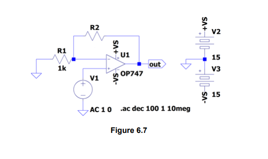 Solved Using LTSpice, perform an AC analysis for different | Chegg.com