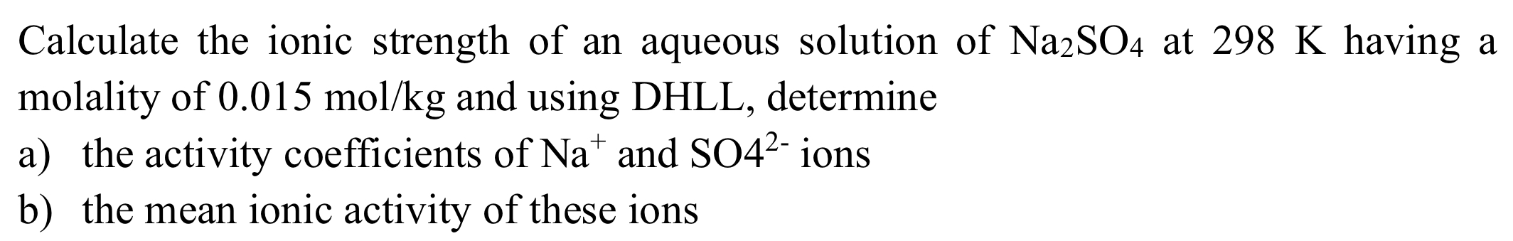 Solved Calculate the ionic strength of an aqueous solution | Chegg.com