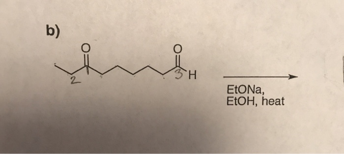 Solved b) S H 2- EtONa, EtoH, heat | Chegg.com