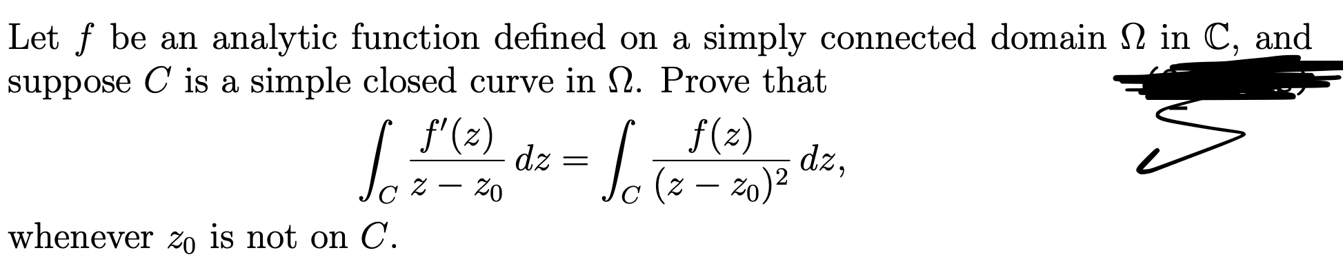 Solved Let f be an analytic function defined on a simply | Chegg.com