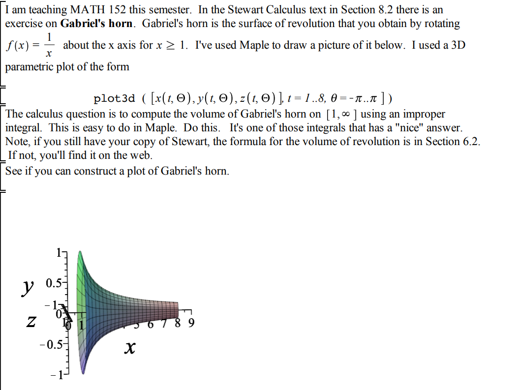 I am teaching MATH 152 this semester. In the Stewart | Chegg.com