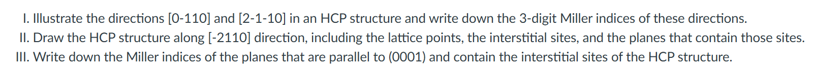 Solved I. Illustrate the directions 0-110 ﻿and 2-1-10 ﻿in an | Chegg.com
