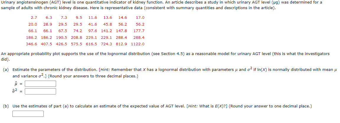Solved An appropriate probability plot supports the use of | Chegg.com