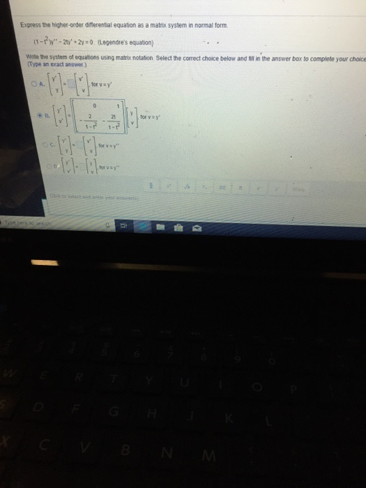 Solved Express the higher-order differential equation as a | Chegg.com