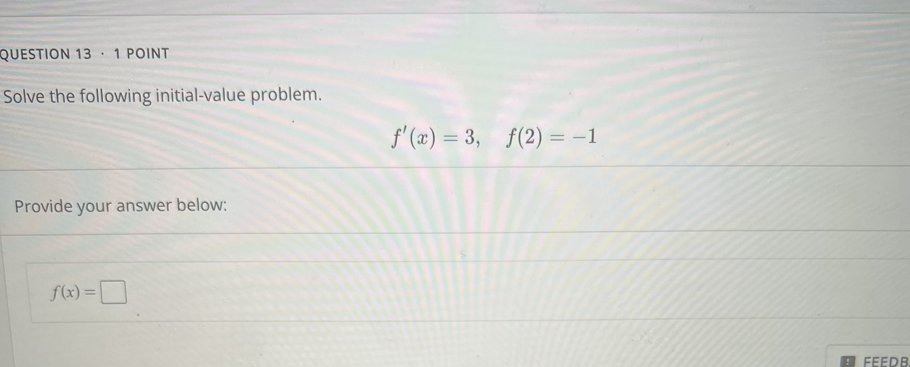 Solved Solve the following initial-value problem. | Chegg.com